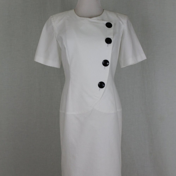 Revillon Paris | Dresses | Revillon Paris Classic White Pique Cotton ...